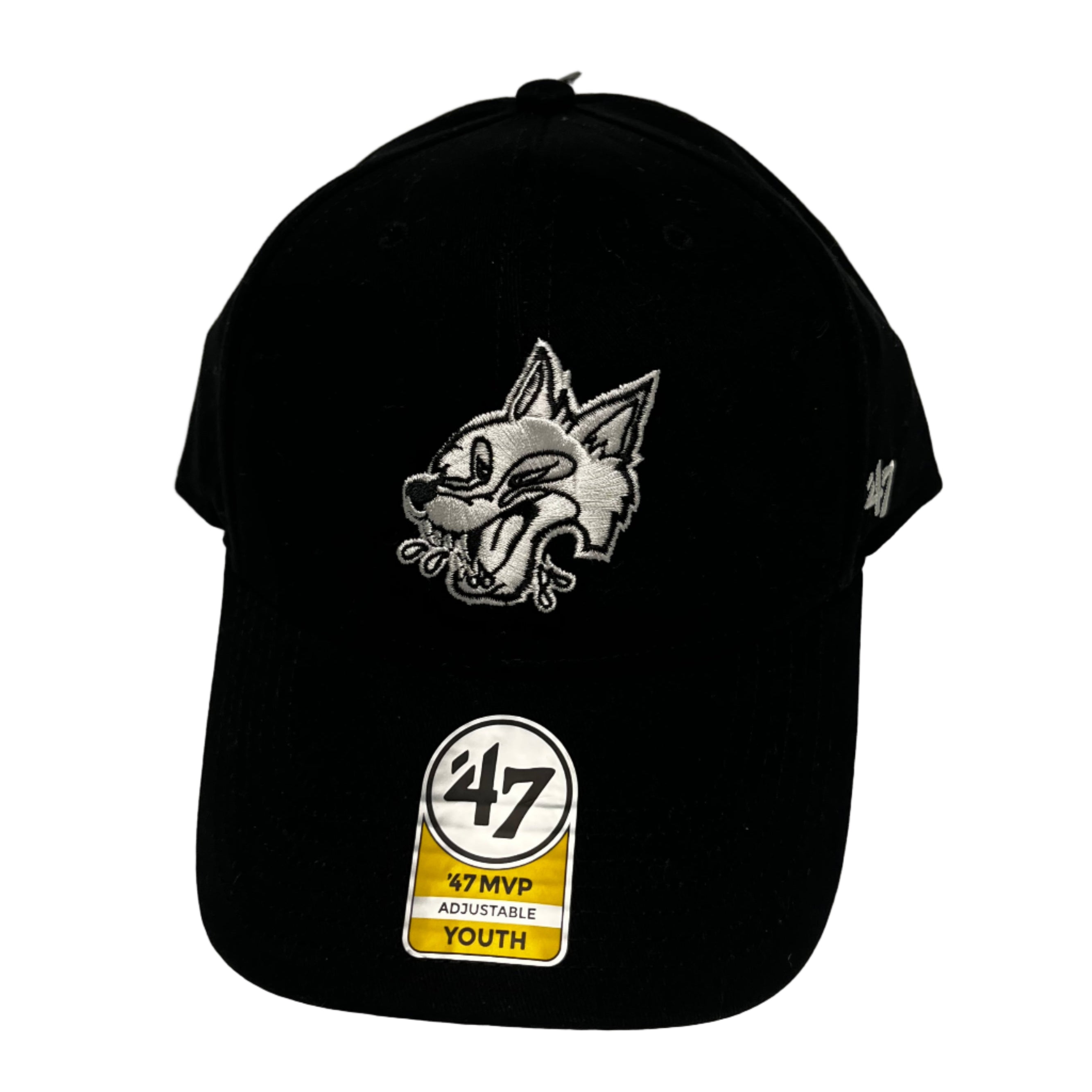 Wolves Youth 47 MVP Black Hat – Greater Sports Apparel