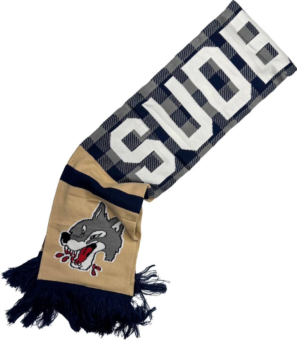 Wolves Bardown Plaid is Rad Scarf – Greater Sports Apparel
